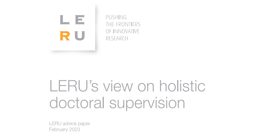 Avrupa Araştırma Üniversiteleri Birliği Bütüncül Doktora Süpervizyonu ...